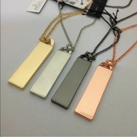 Marc By Marc Jacobs | Jewelry | Nwt Marc Jacobs Engraved Id Tag Long ...